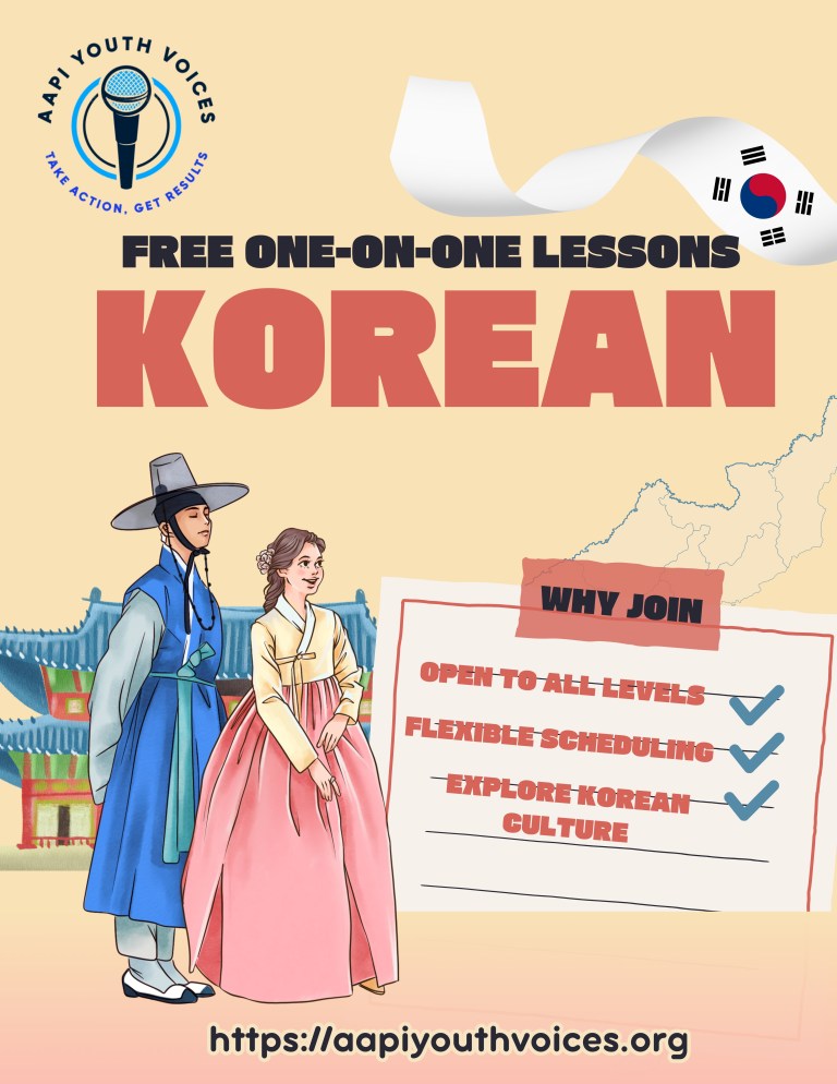 AAPI Youth Voices Free Korean Lessons – AAPI YOUTH VOICES